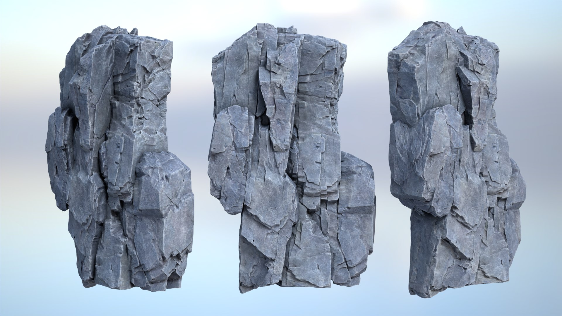 6 Modular Cliff Faces - 240909 3D Model - TurboSquid 2279204
