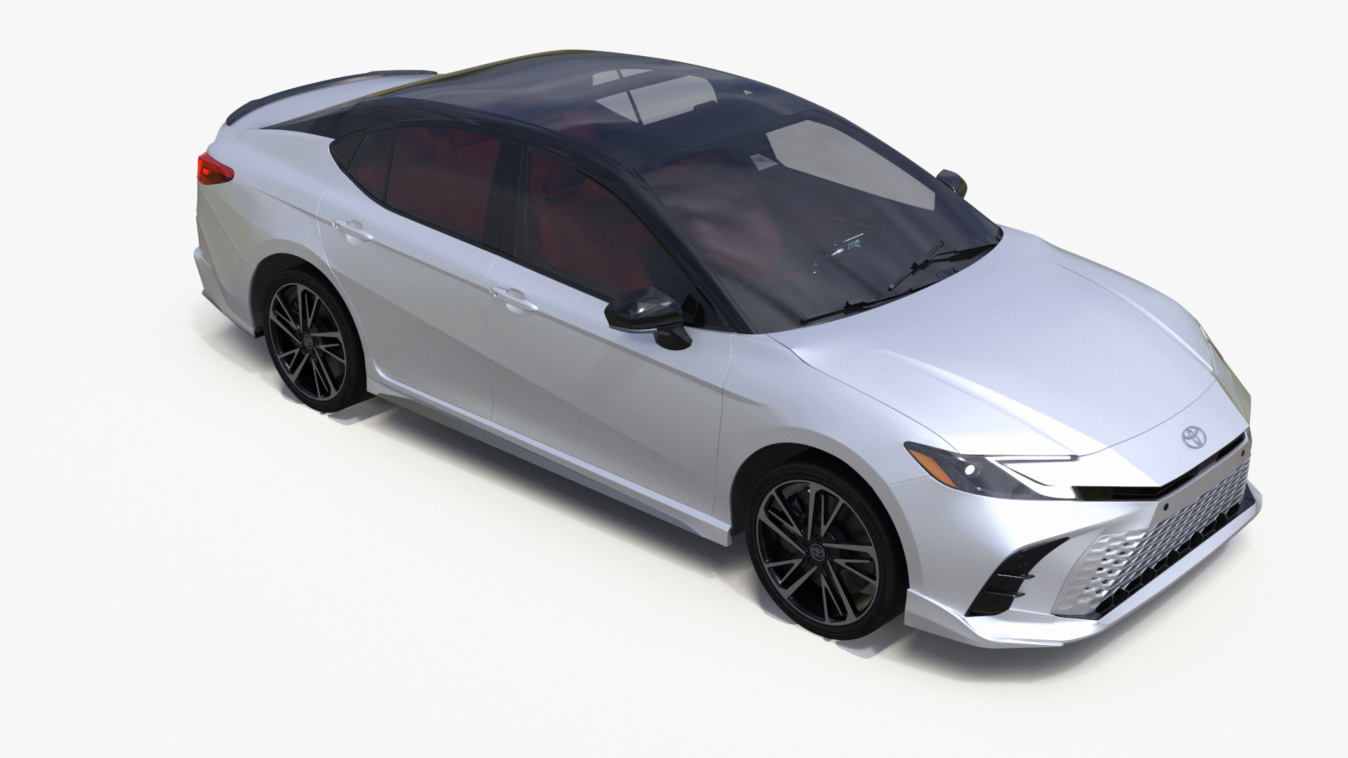 3D Model Camry 2025 Hybrid Ice Cap Simplified - TurboSquid 2340187