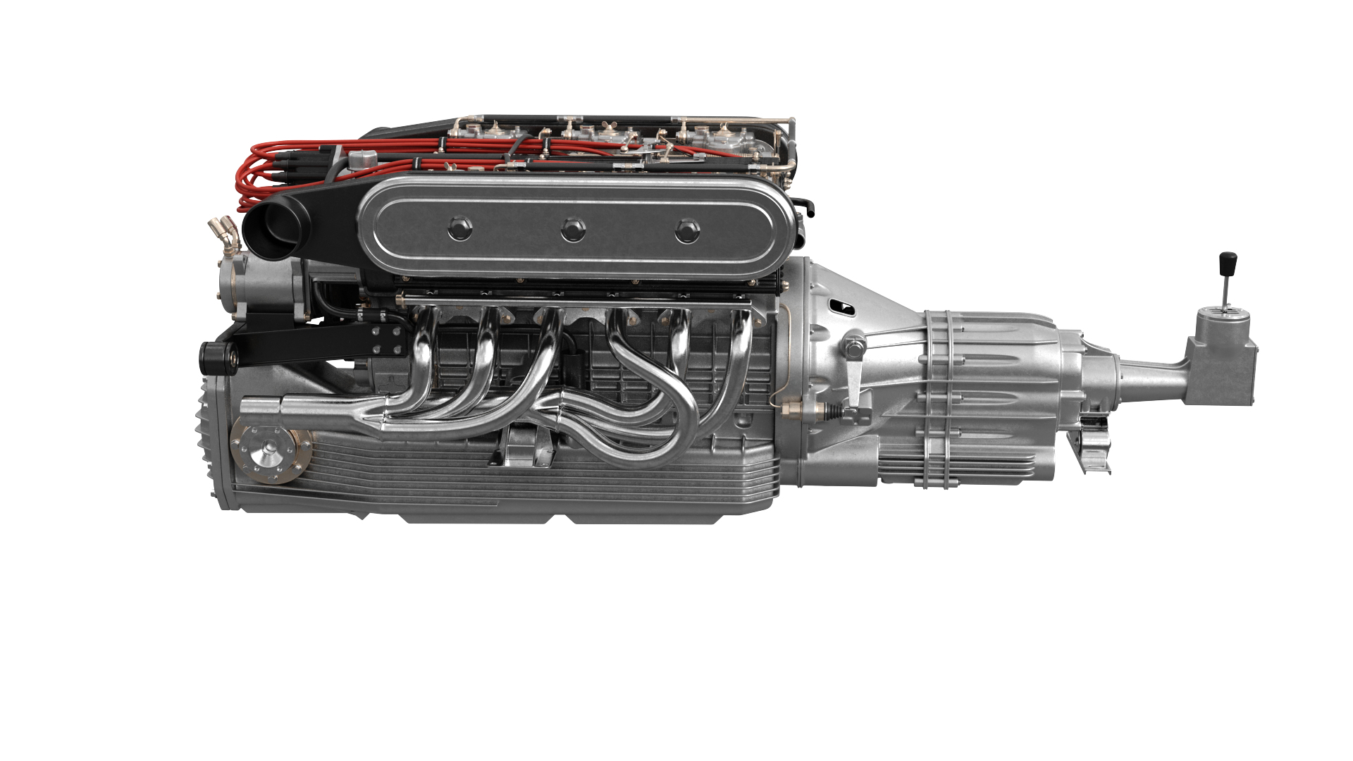 V12 Engine With Gearbox 3D - TurboSquid 1875831
