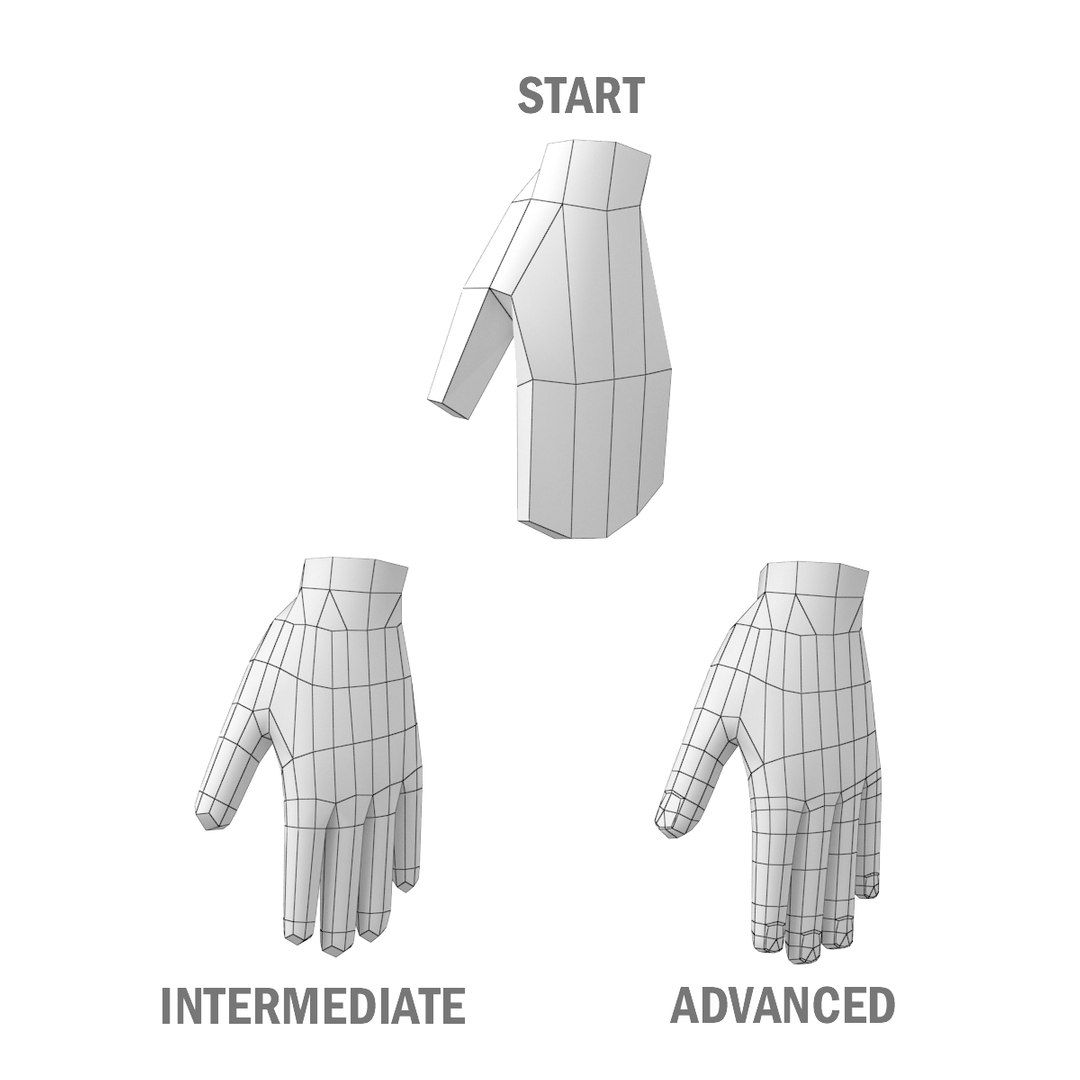 Hero Male In Rest Pose In 3 Topologies 3D Model - TurboSquid 2211948