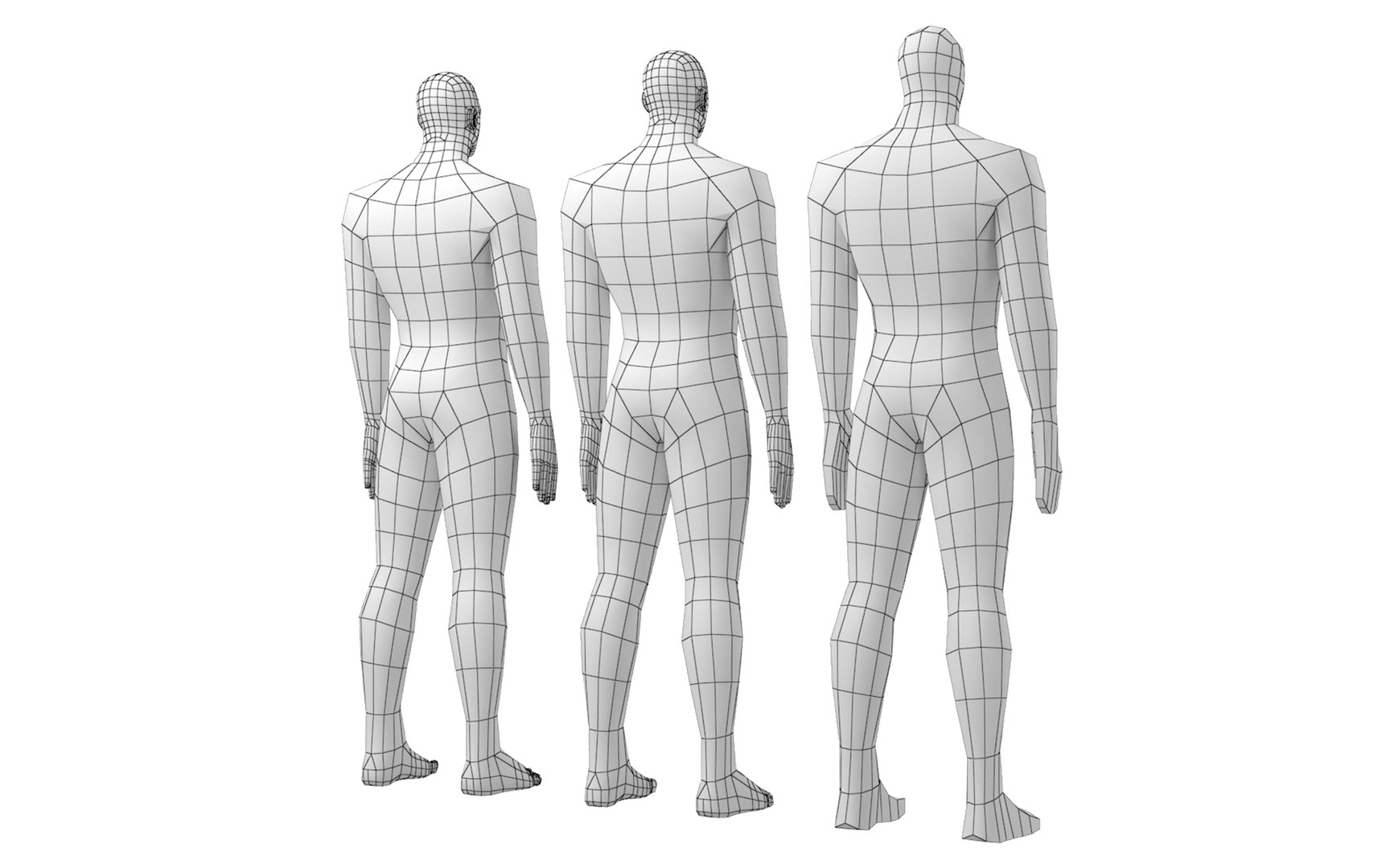 Hero Male In Rest Pose In 3 Topologies 3D Model - TurboSquid 2211948