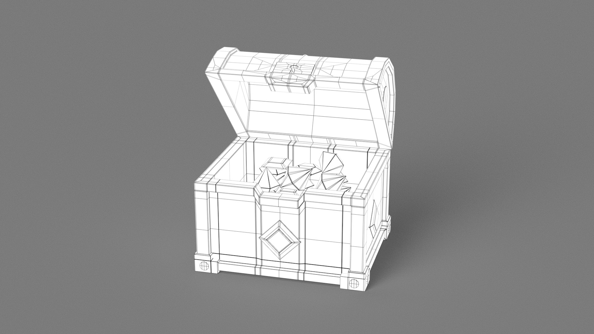 Chest Diamonds 3D Model - TurboSquid 1577168