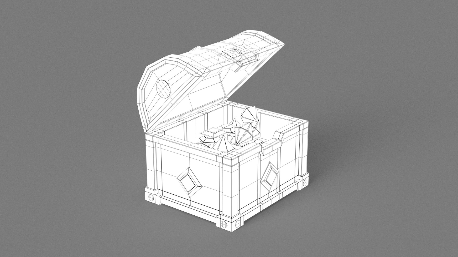 Chest Diamonds 3D Model - TurboSquid 1577168