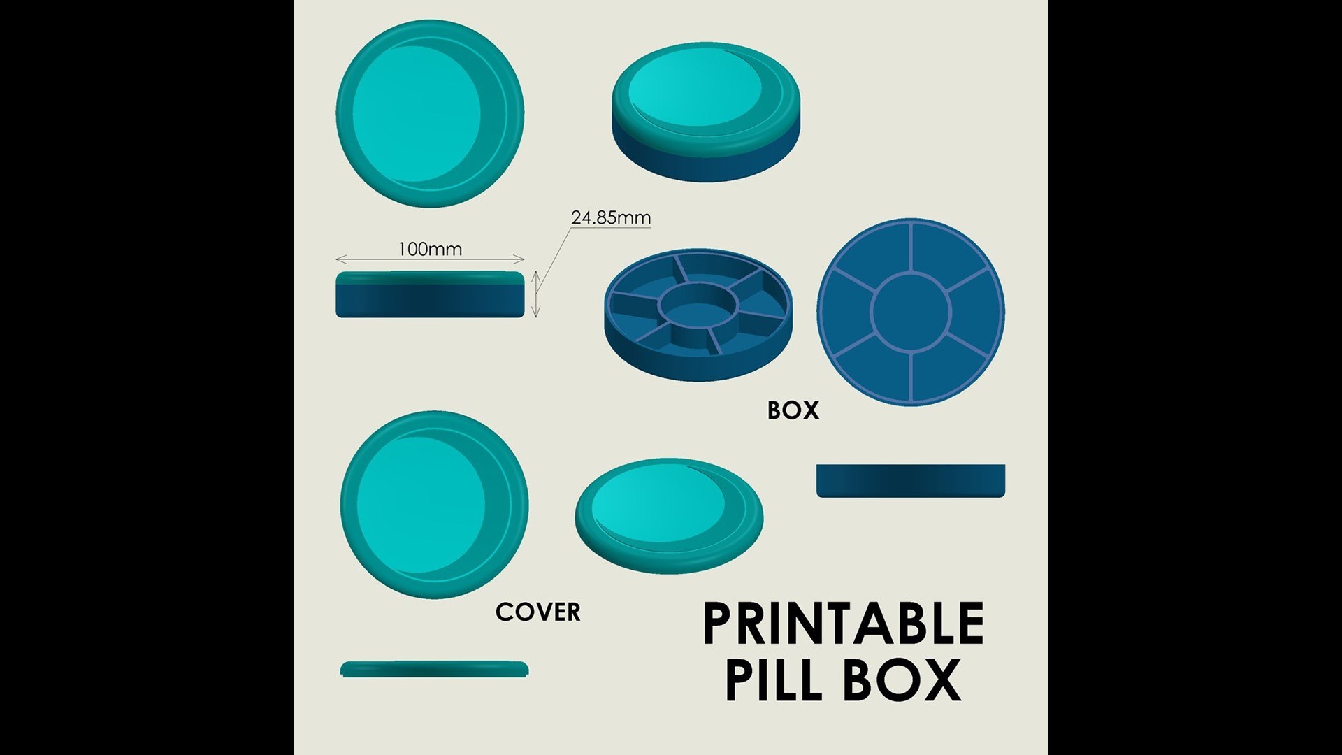 3D Pill Box - TurboSquid 2323745