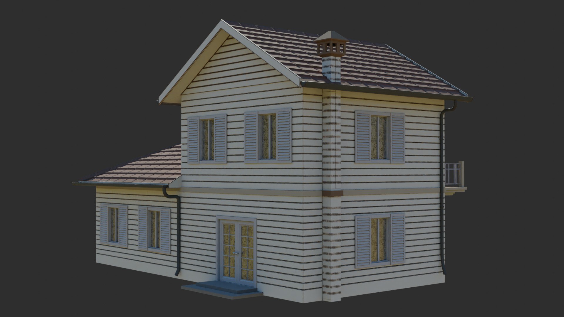 Village House 01a 3D Model - TurboSquid 2034710