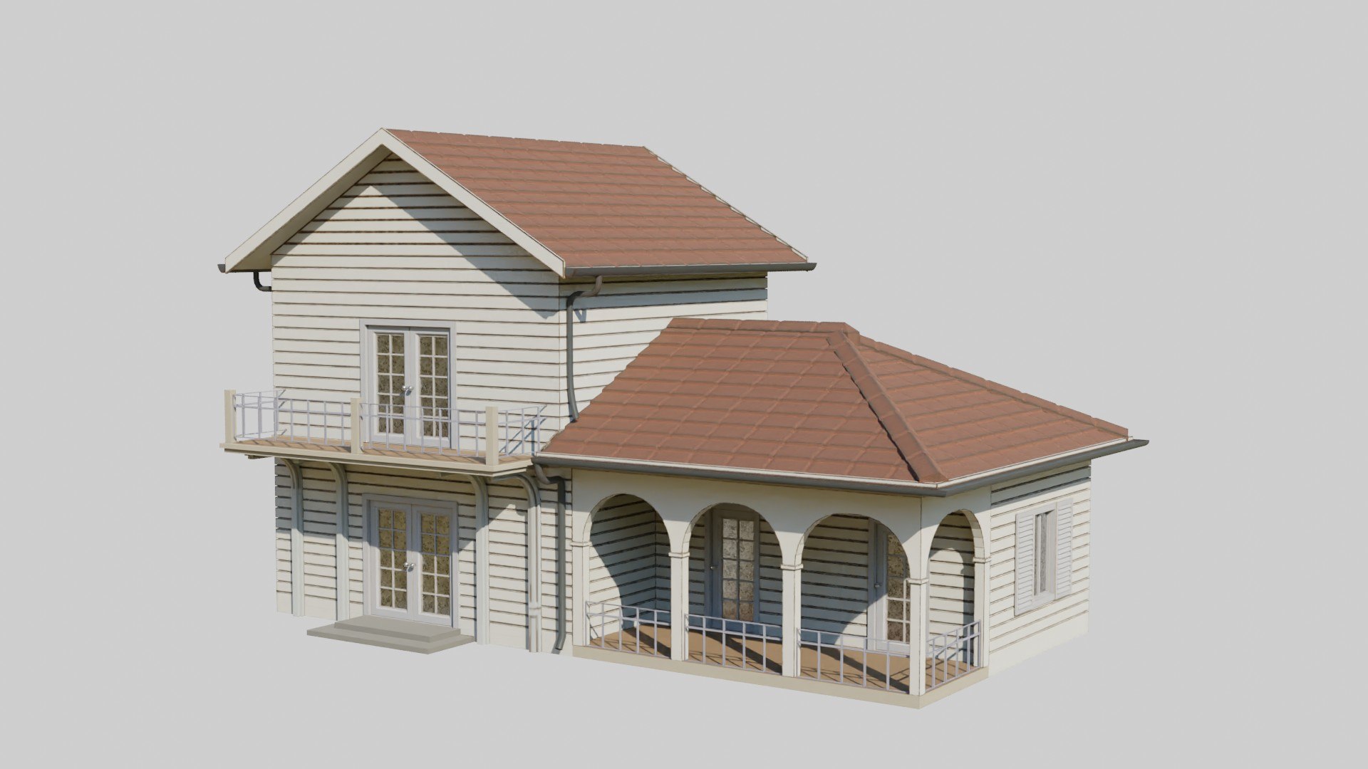 Village House 01a 3D Model - TurboSquid 2034710