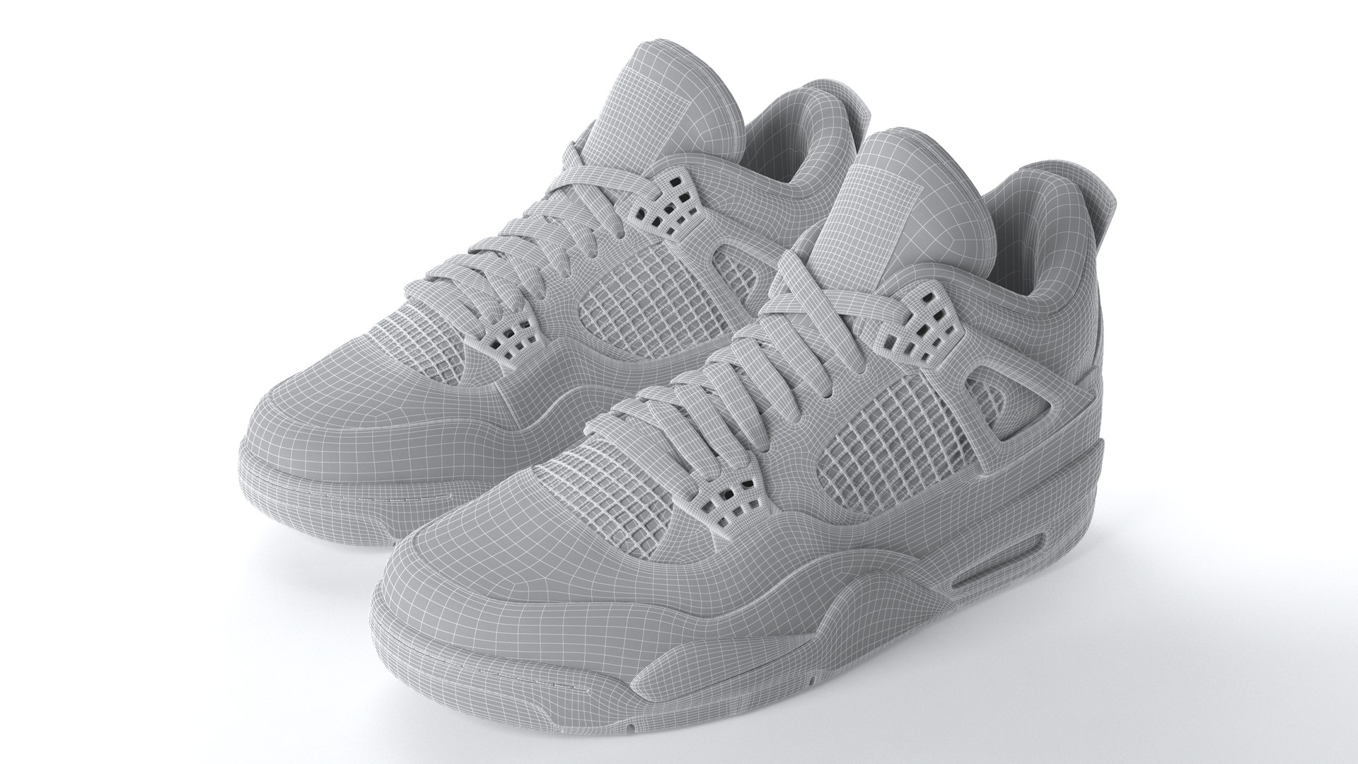 3D Air Jordan 4 Retro Cement PBR - TurboSquid 2008115