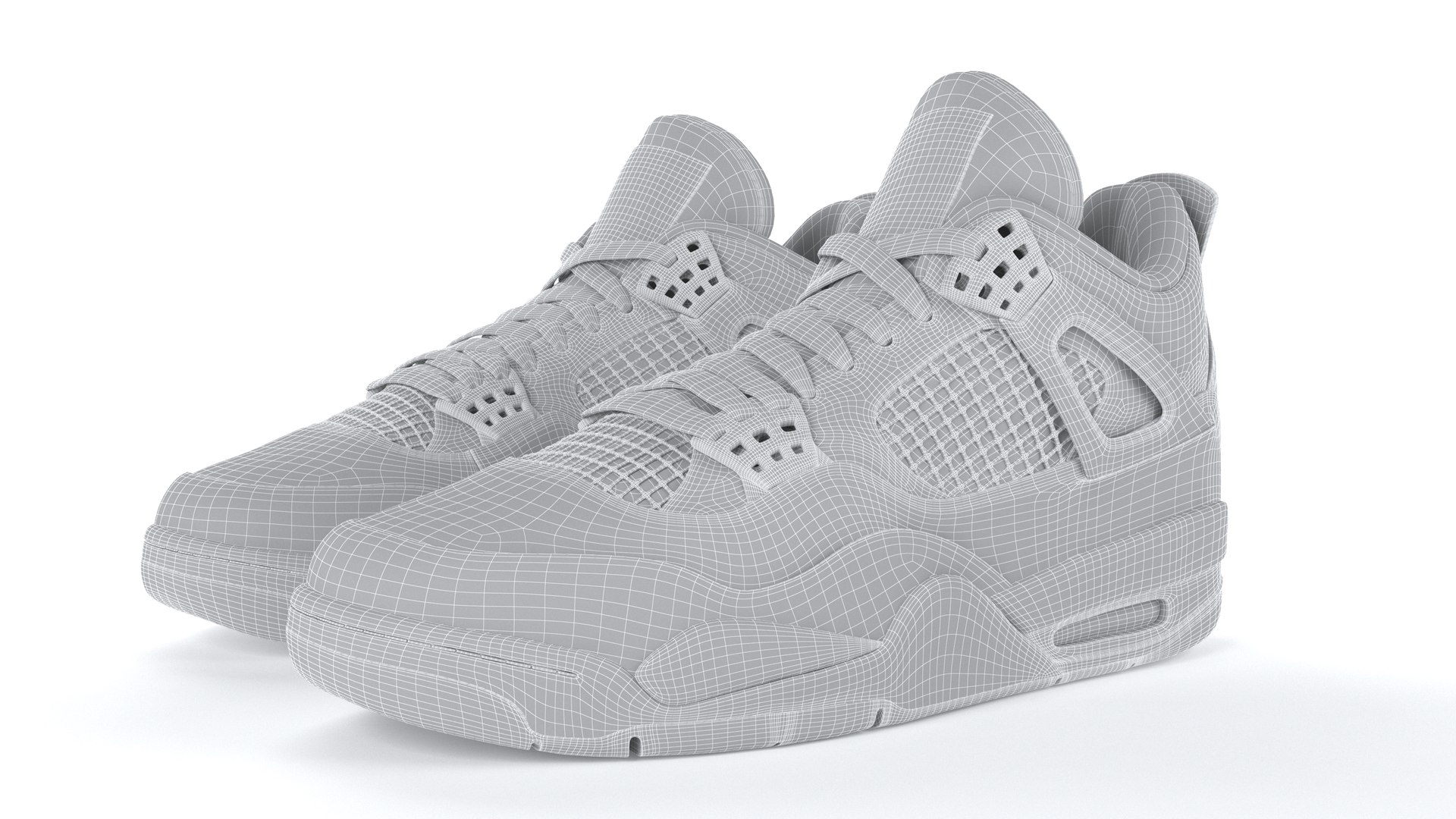 3D Air Jordan 4 Retro Cement PBR - TurboSquid 2008115