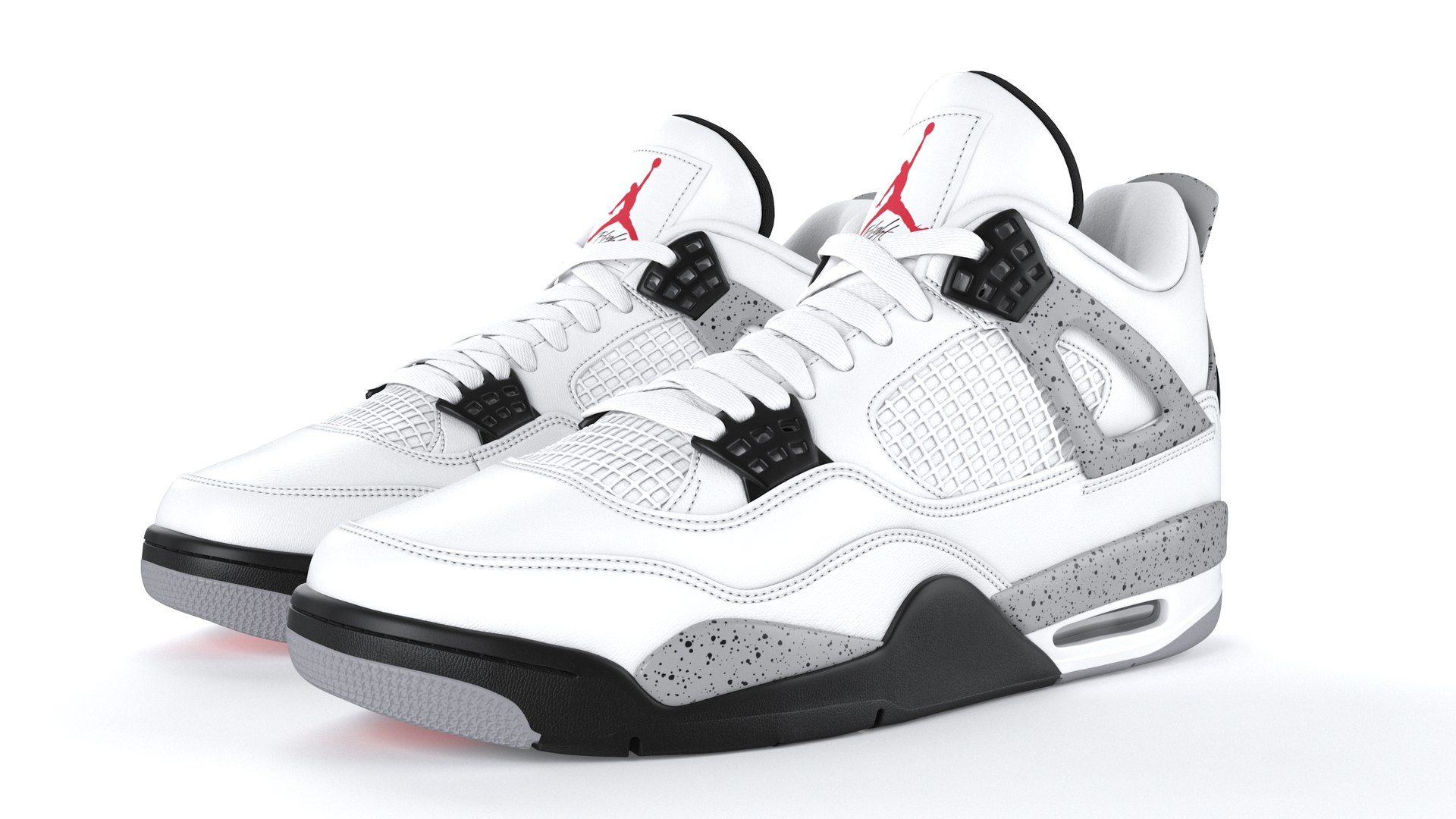 3D Air Jordan 4 Retro Cement PBR - TurboSquid 2008115