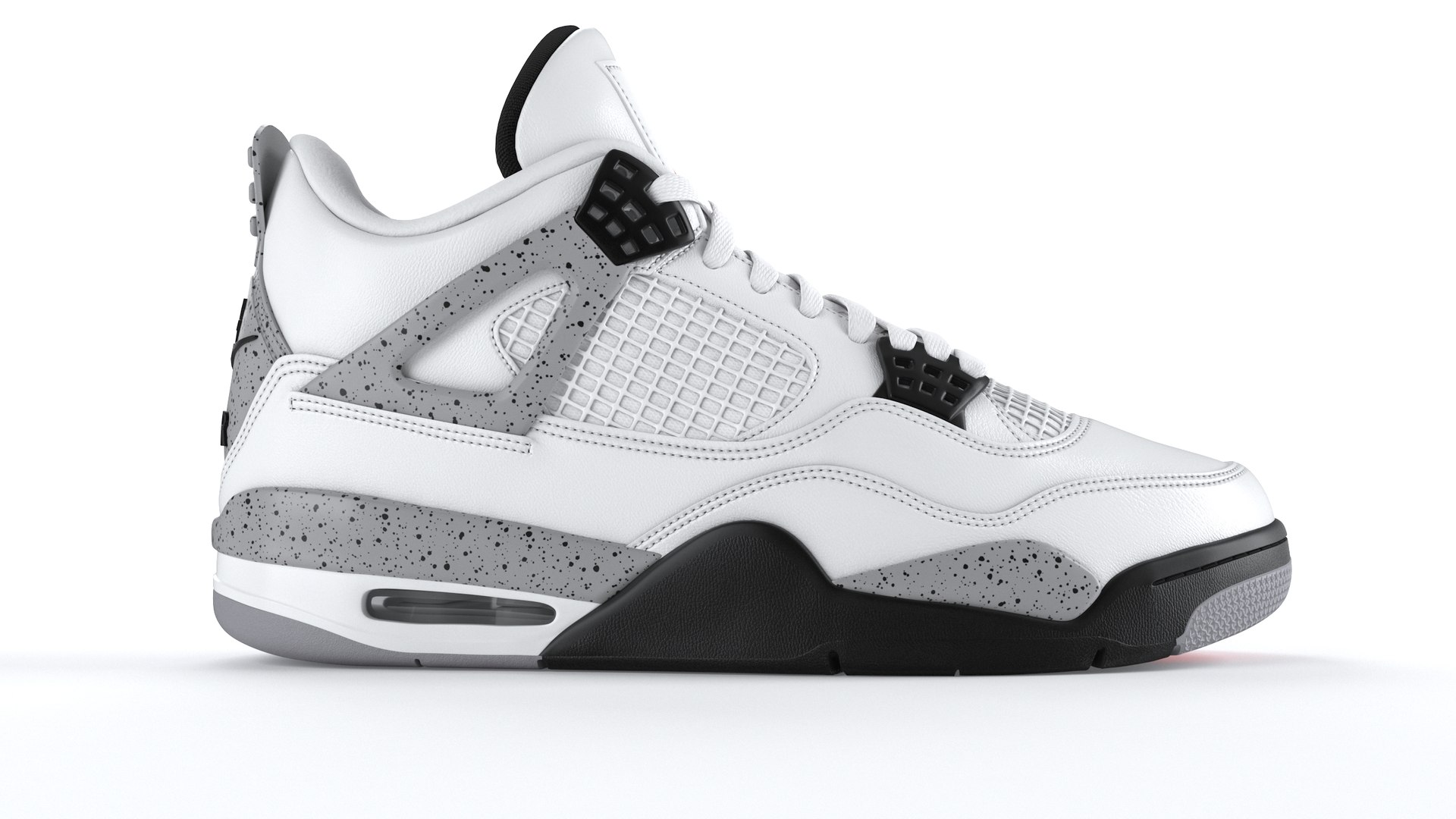 3D Air Jordan 4 Retro Cement PBR - TurboSquid 2008115