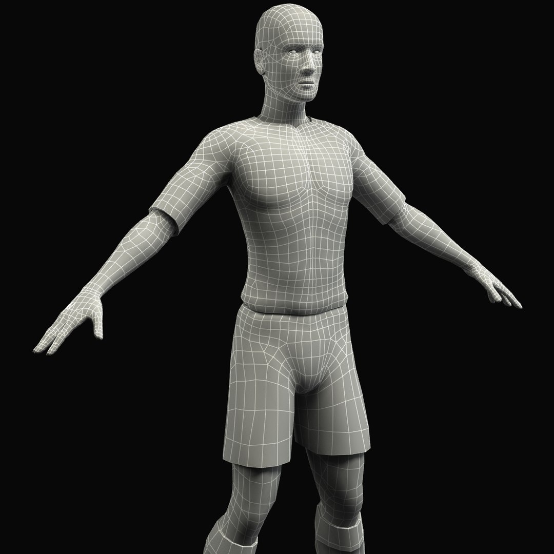 Soccer Player 3d Model