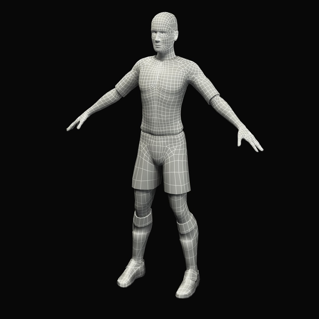 Soccer Player 3d Model