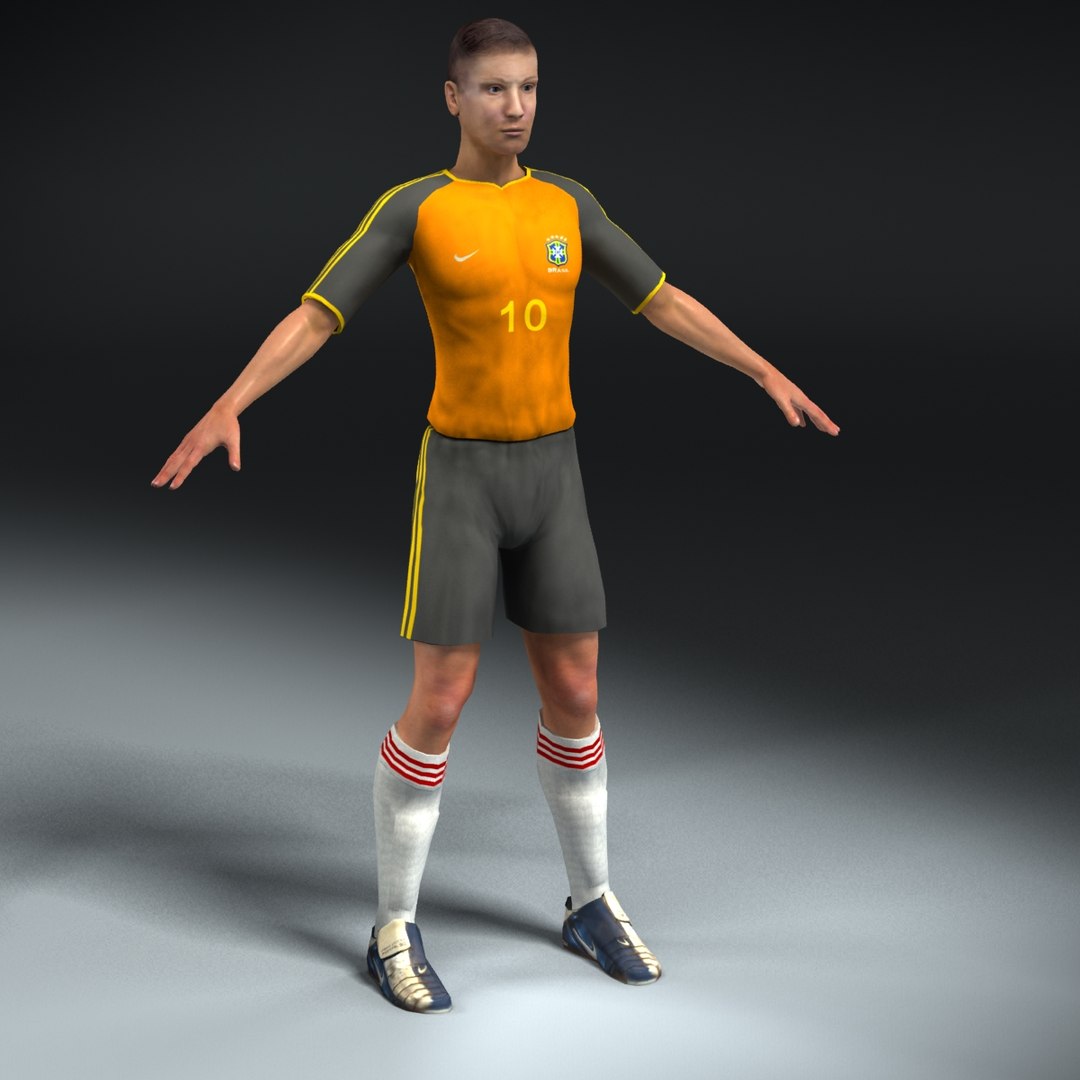 Soccer Player 3d Model