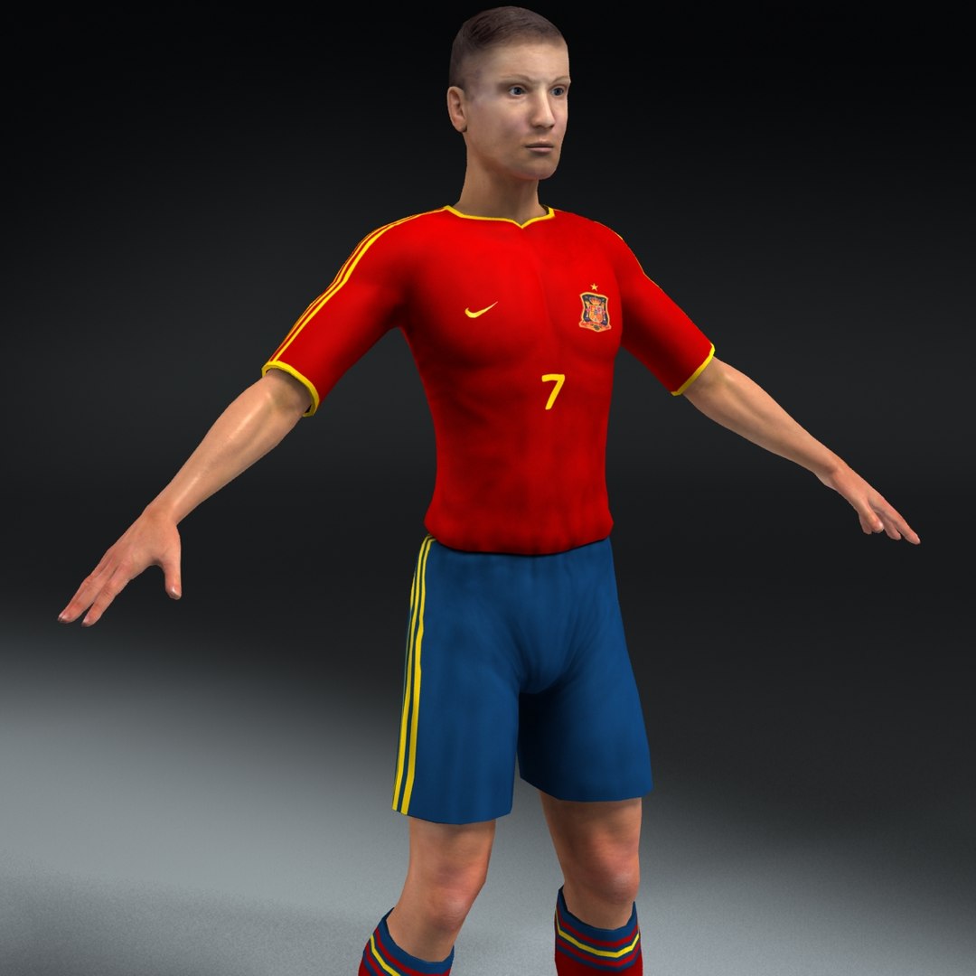 Soccer Player 3d Model