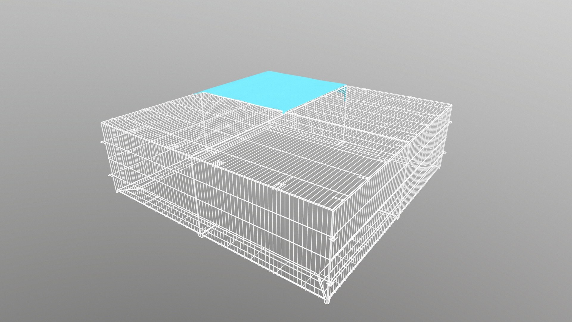 Rabbit Cage With Cover 3D Model - TurboSquid 2160090