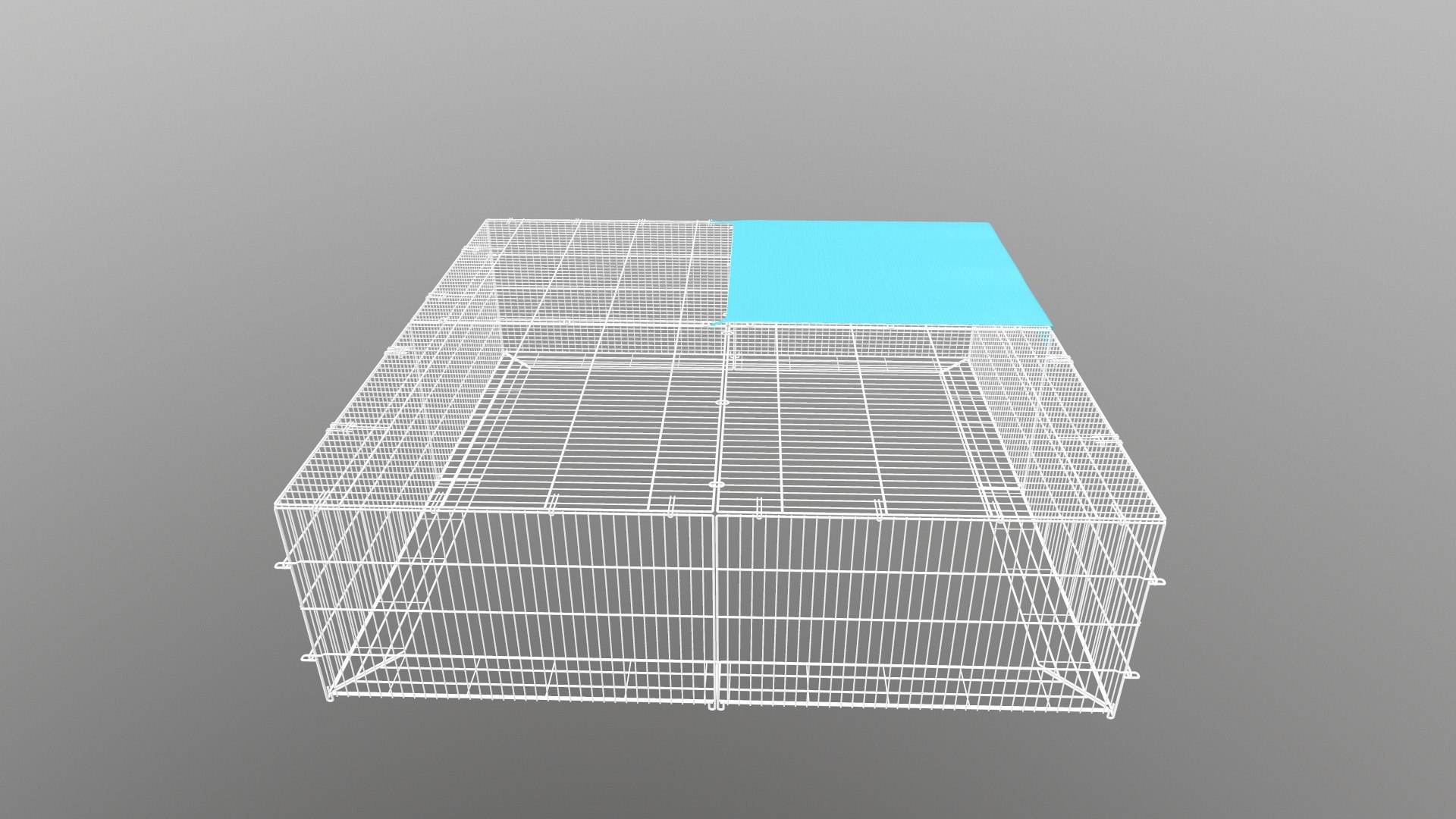 Rabbit Cage With Cover 3D Model - TurboSquid 2160090