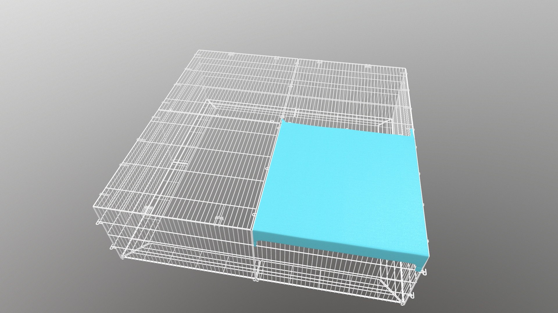 Rabbit Cage With Cover 3D Model - TurboSquid 2160090