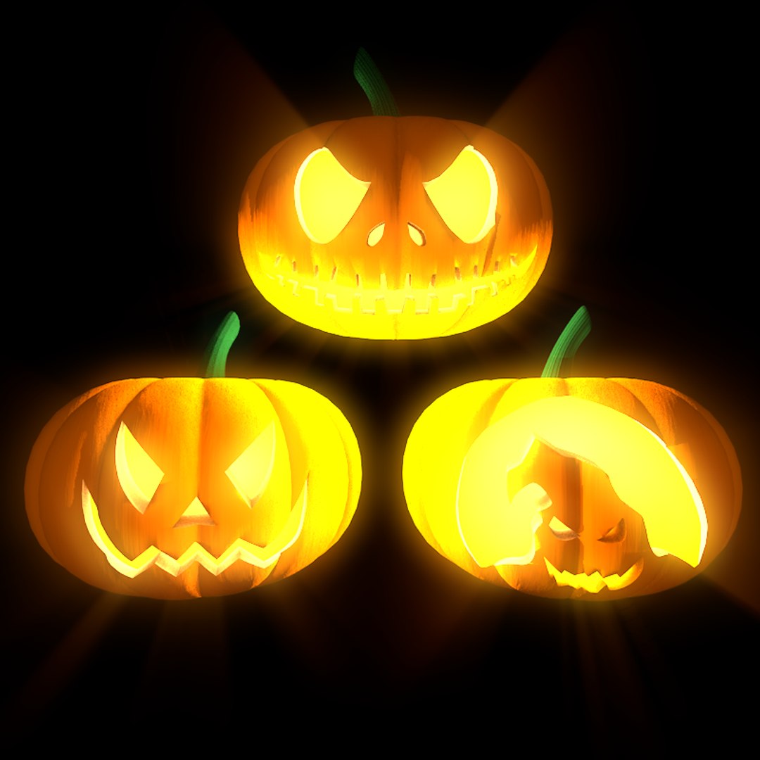 halloween pumpkin 3d c4d