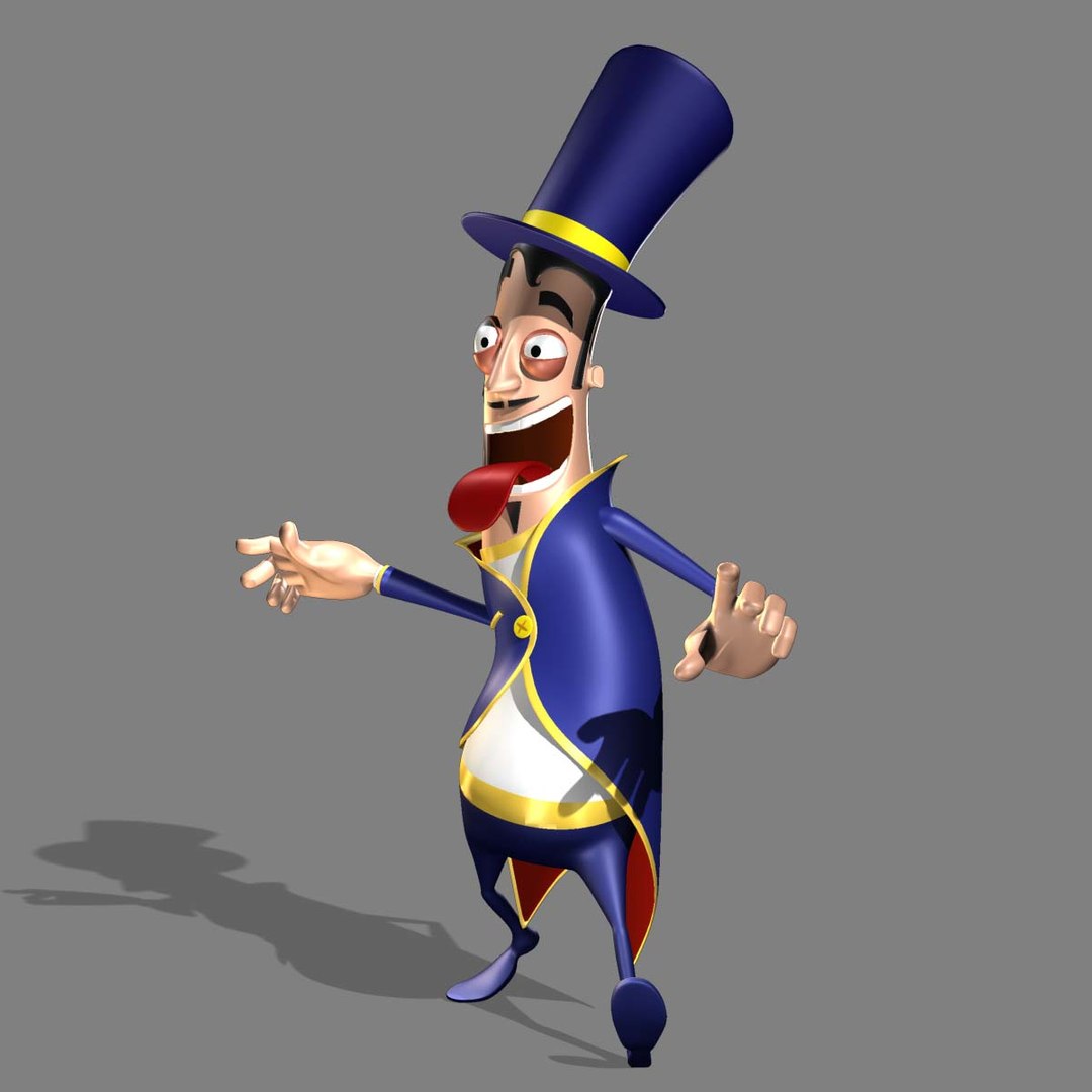 Magician Cartoon 3d 3ds