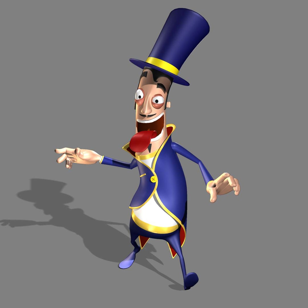 Magician Cartoon 3d 3ds