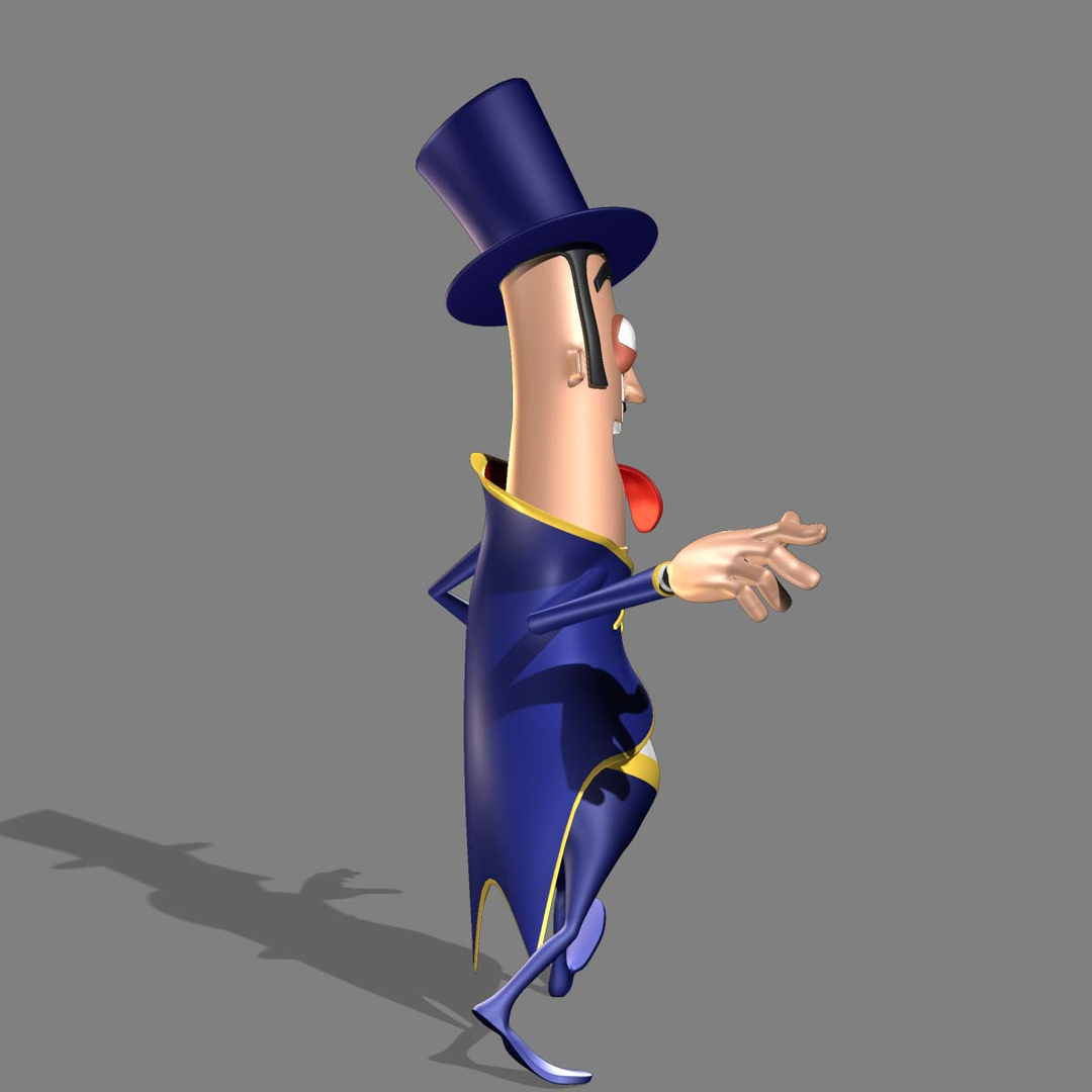 magician cartoon 3d 3ds