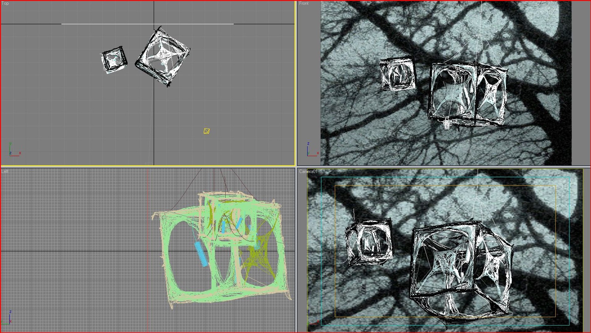 Structure - Spiders 3d Obj