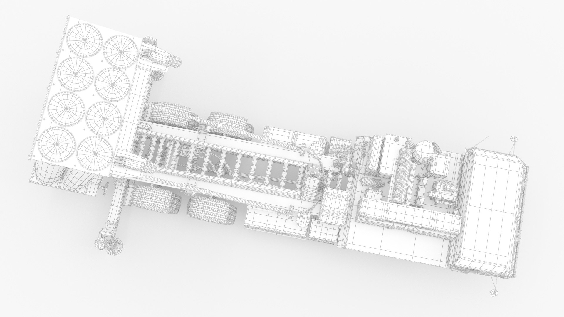 3D Model US Mobile Anti-Ballistic Missile System THAAD Open Version ...