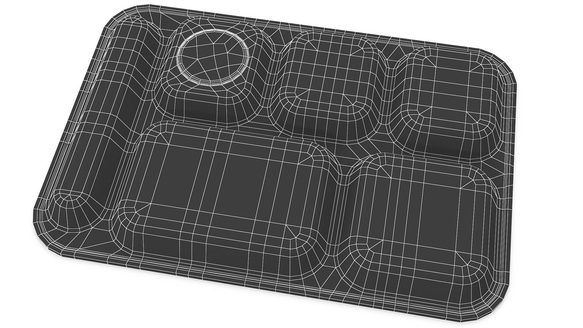 3D Lunch Food Tray Model - TurboSquid 1646986