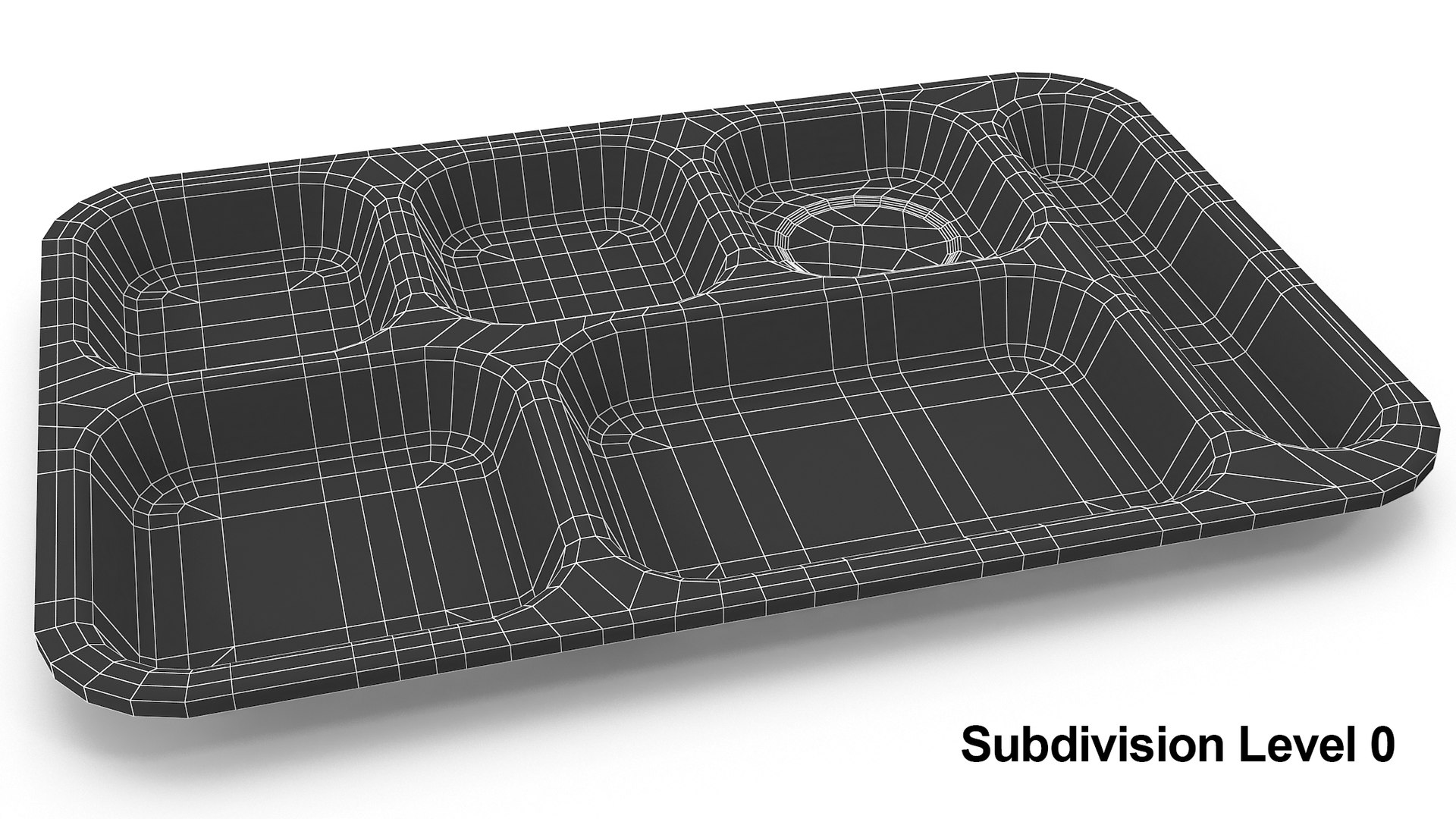 3D Lunch Food Tray Model - TurboSquid 1646986