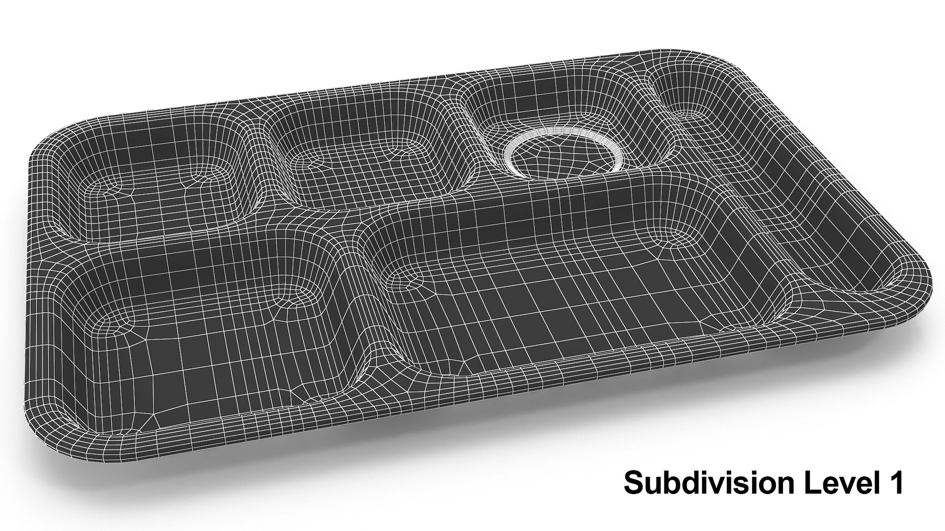 3D Lunch Food Tray Model - TurboSquid 1646986