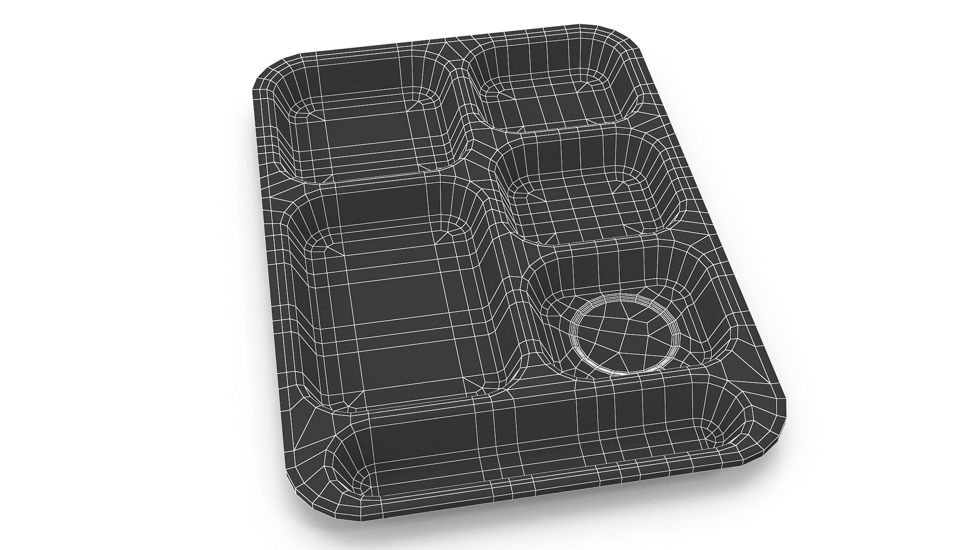 3D Lunch Food Tray Model - TurboSquid 1646986