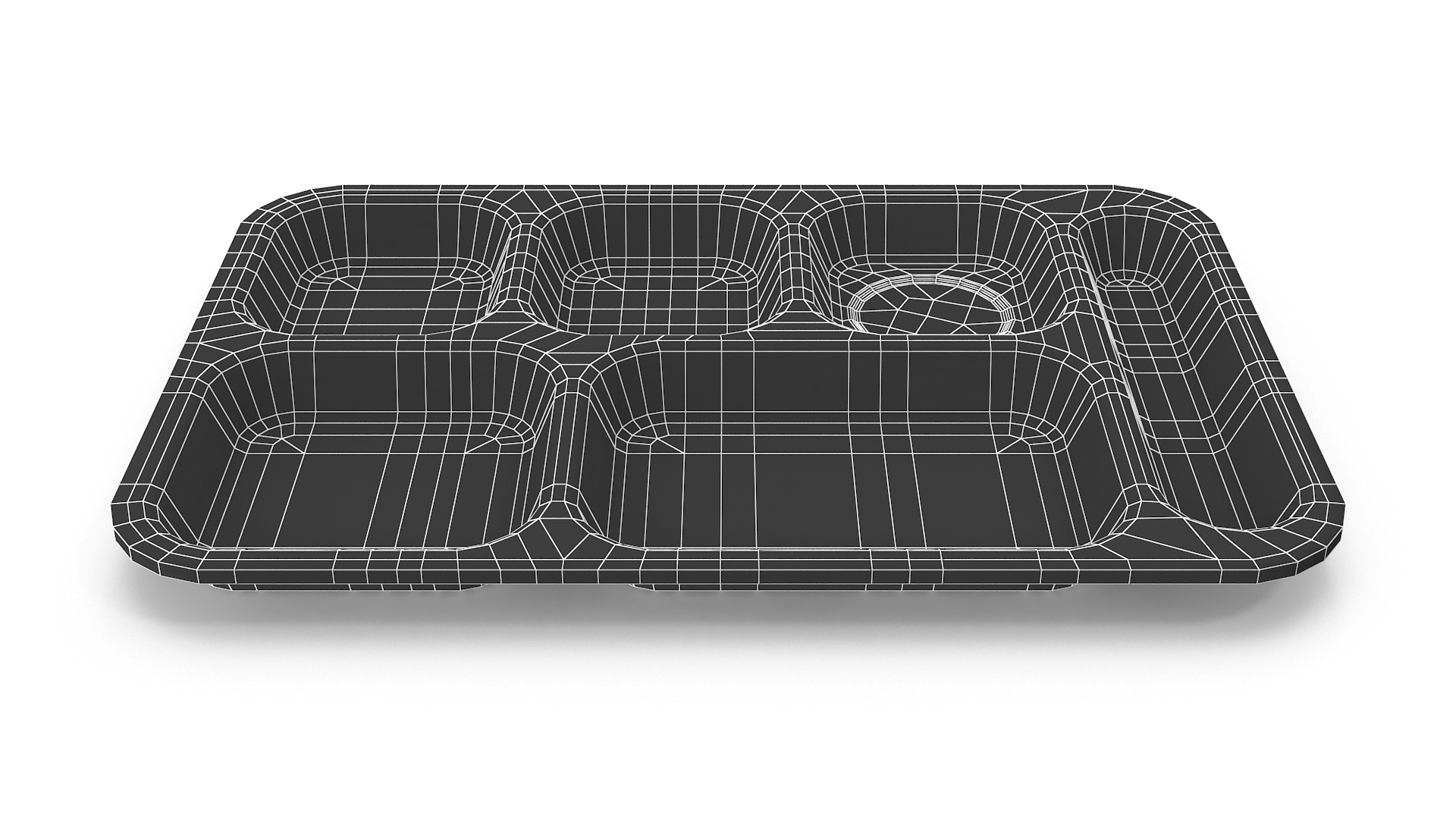 3D Lunch Food Tray Model - TurboSquid 1646986