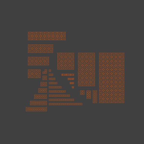 piece lego brick 12x24 3d 3ds