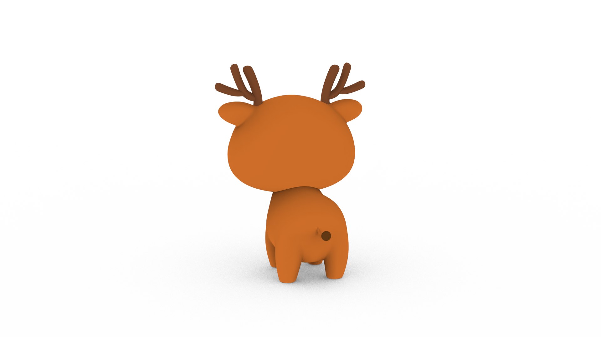 3D Model Cartoon Deer V001 Character - TurboSquid 2098534