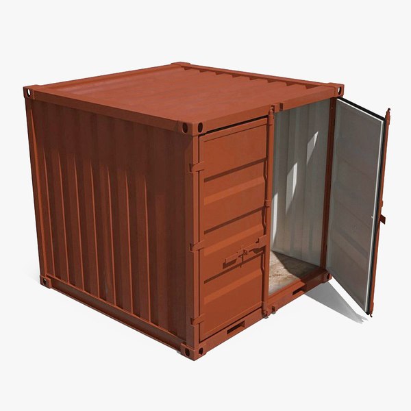 8 ft storage container 3d max