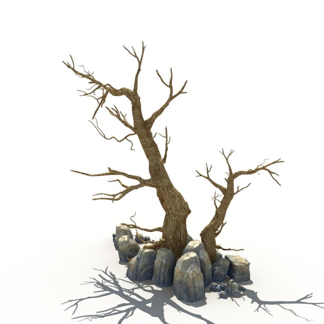 Scary Tree Dry 3d Model