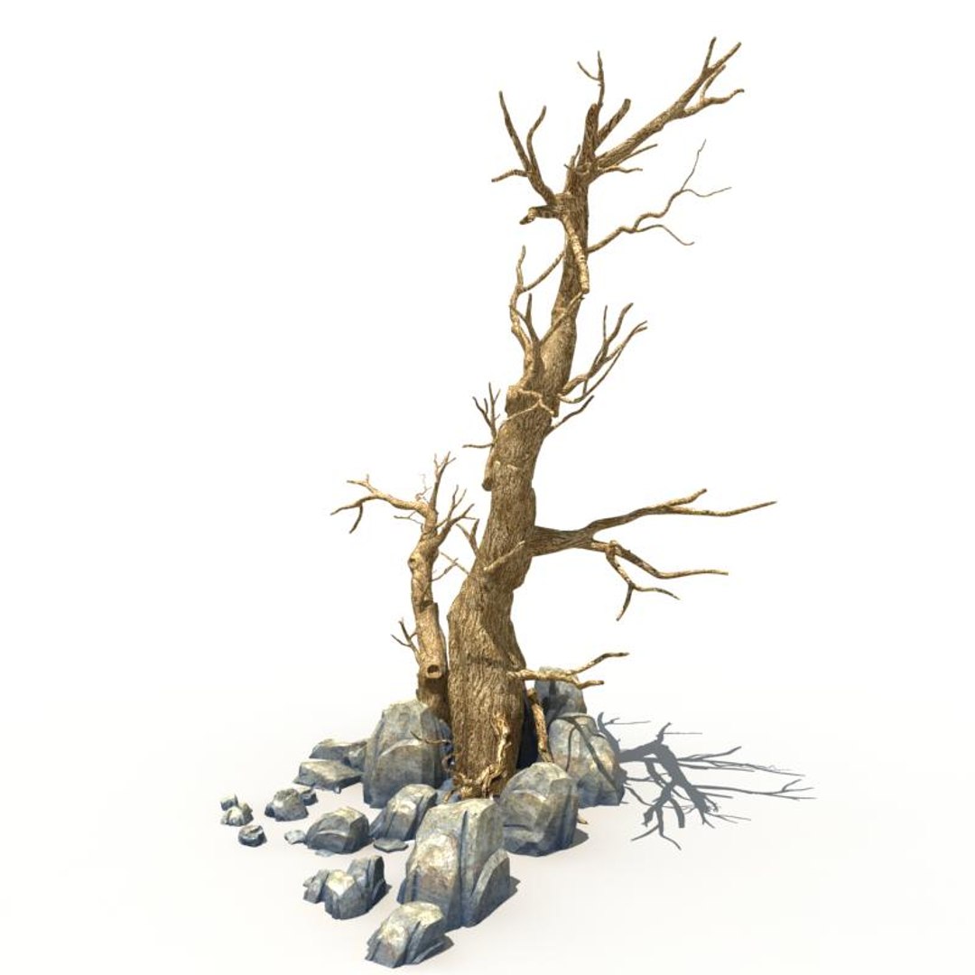 Scary Tree Dry 3d Model
