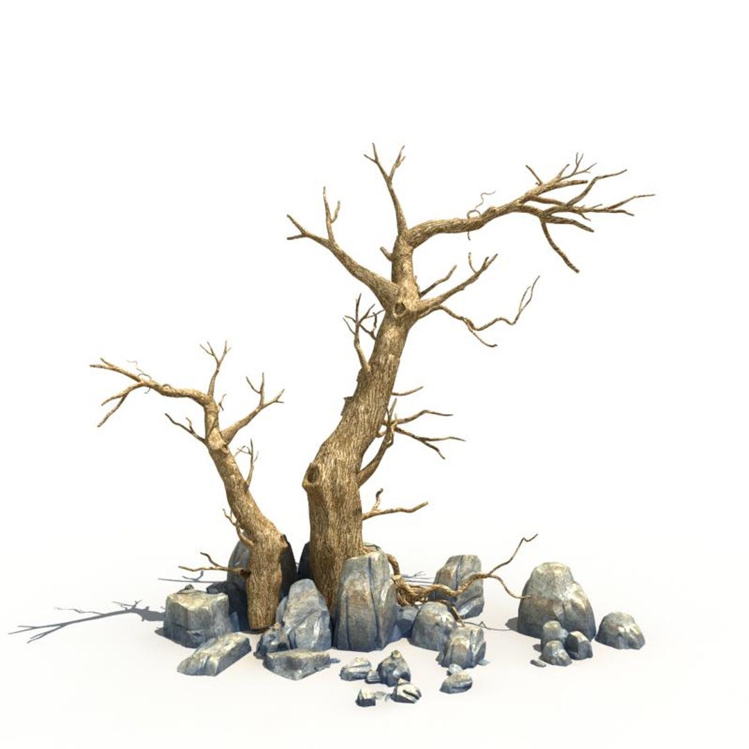 Scary Tree Dry 3d Model