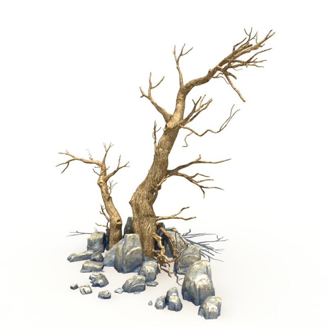 Scary Tree Dry 3d Model