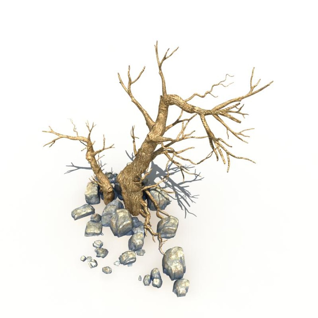 Scary Tree Dry 3d Model