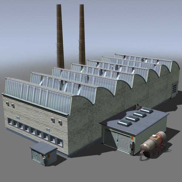 3d model land rig construction components