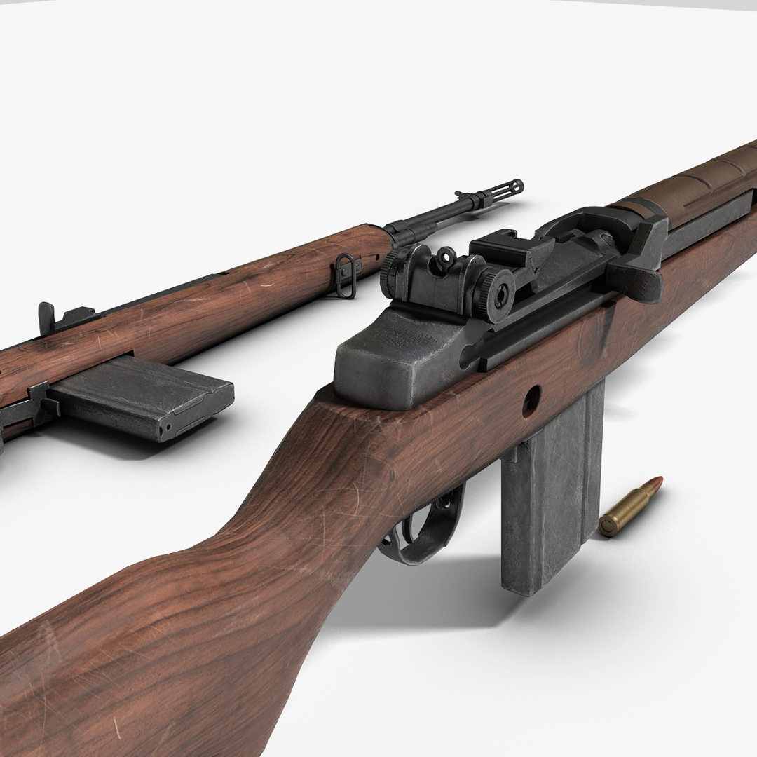 3dsmax m1a rifle