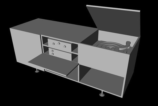 3ds max stereo cabinet