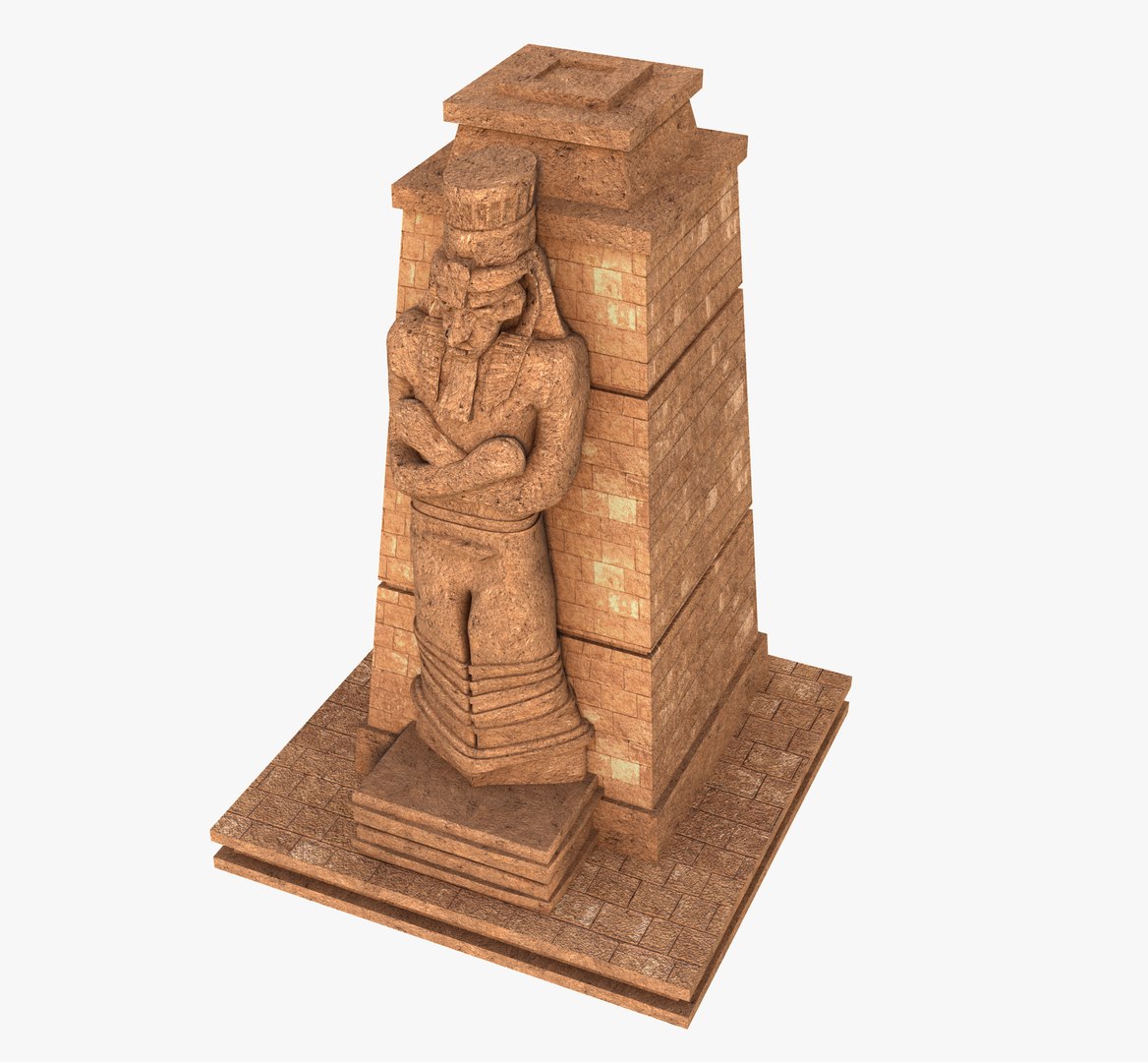 Free Fantasy Egyptian Statue V2 3D Model - TurboSquid 2250376