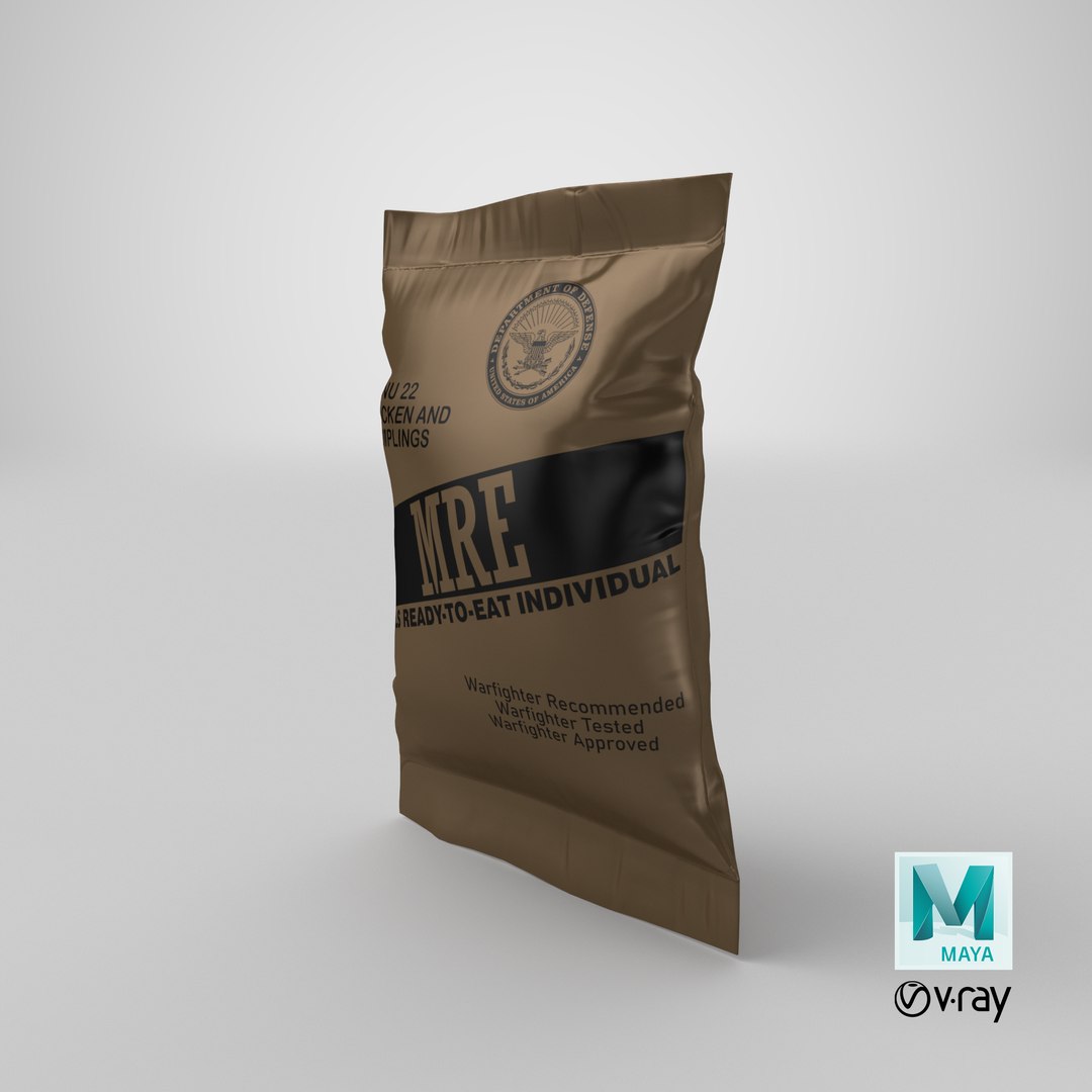 MRE Package 3D model - TurboSquid 1966091