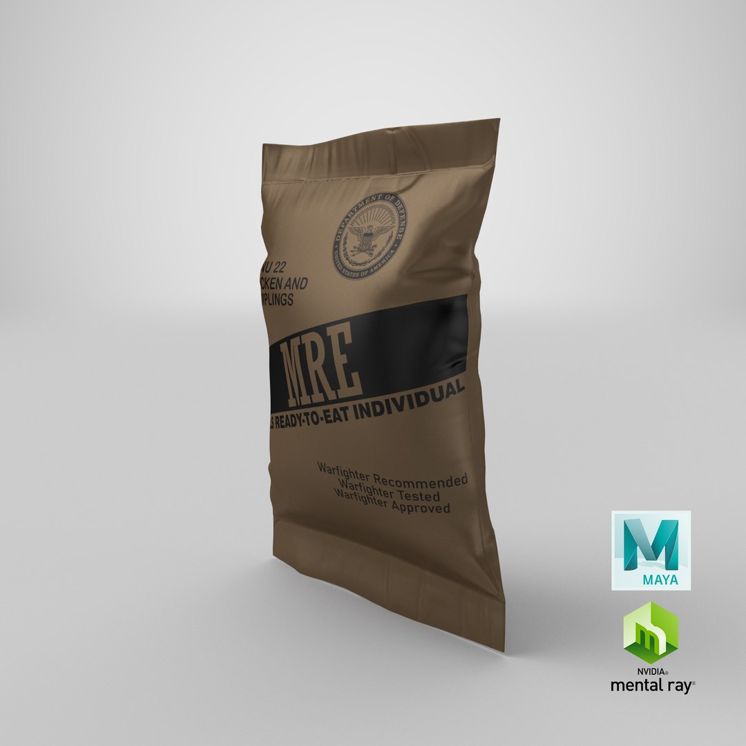 MRE Package 3D model - TurboSquid 1966091