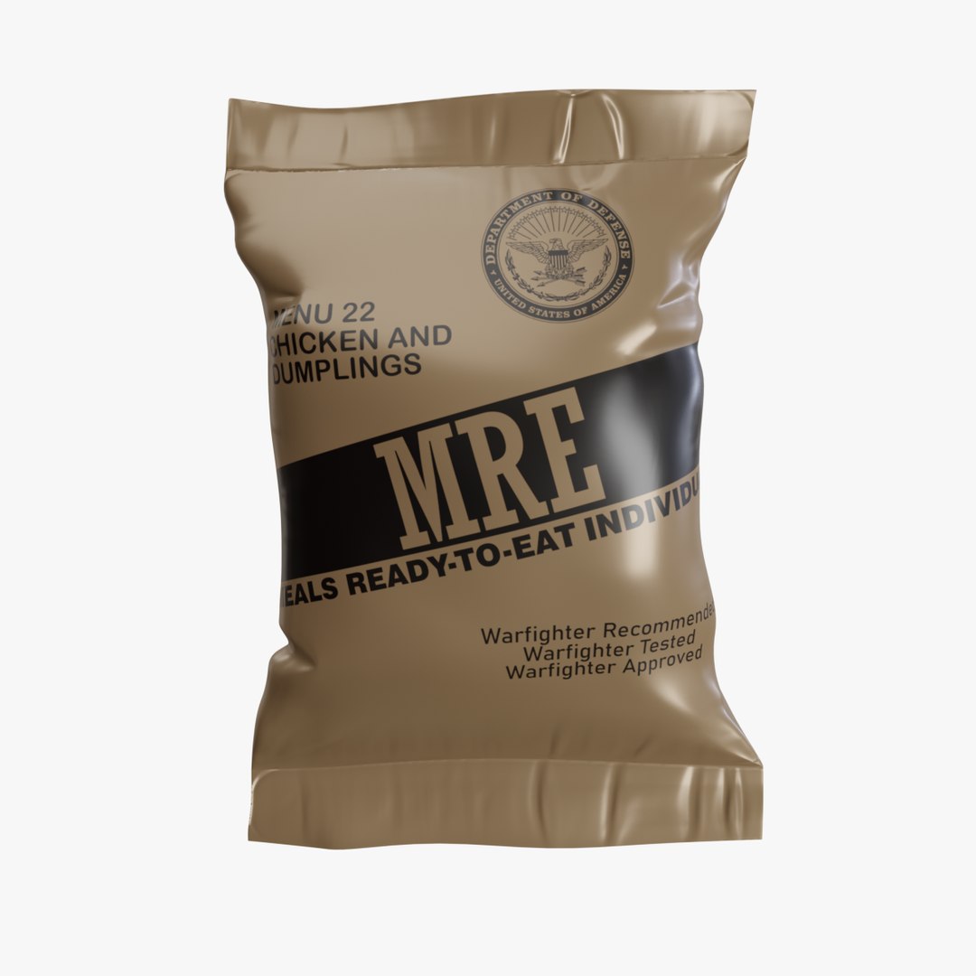 MRE Package 3D model - TurboSquid 1966091