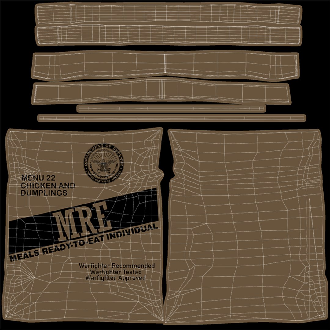 MRE Package 3D model - TurboSquid 1966091