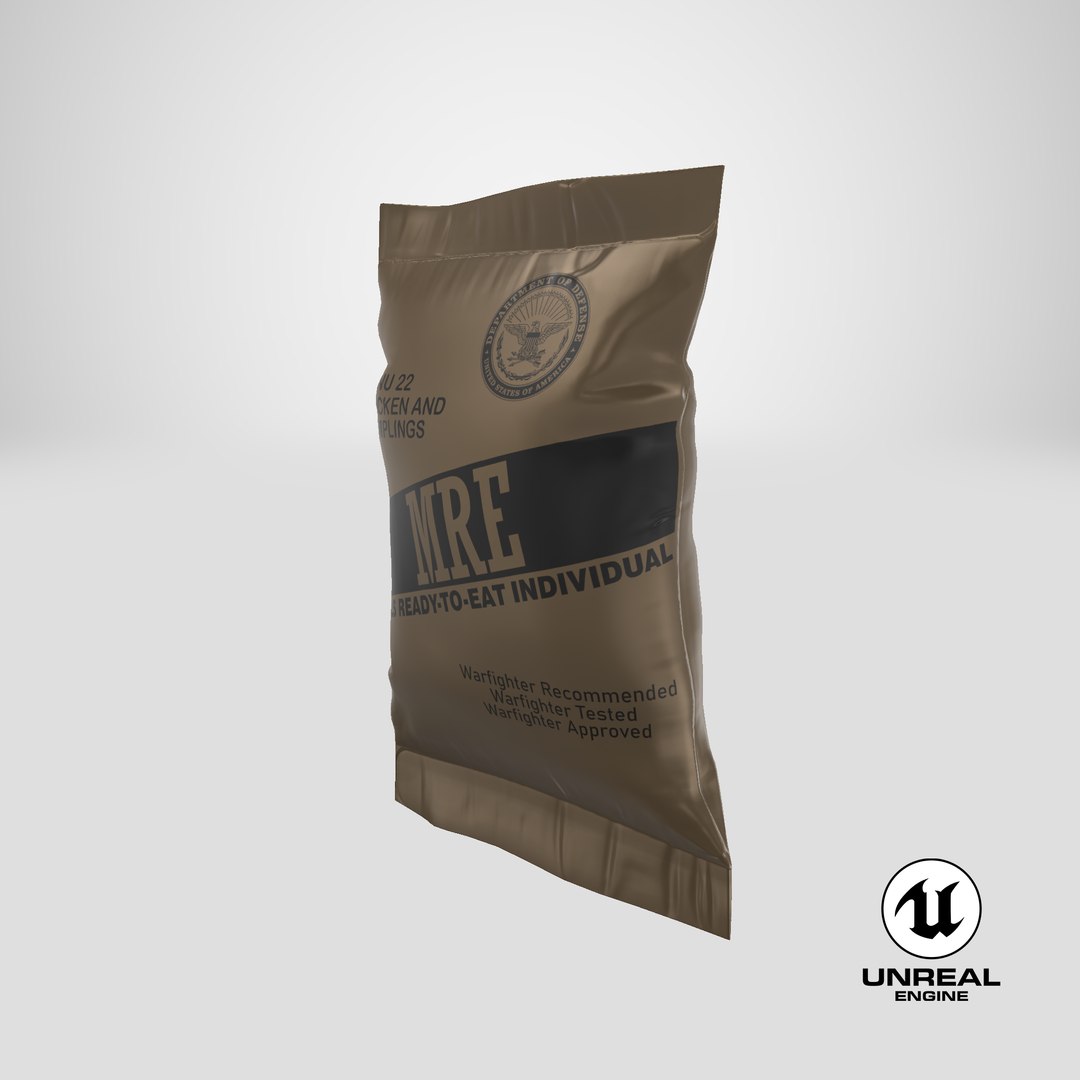 MRE Package 3D model - TurboSquid 1966091
