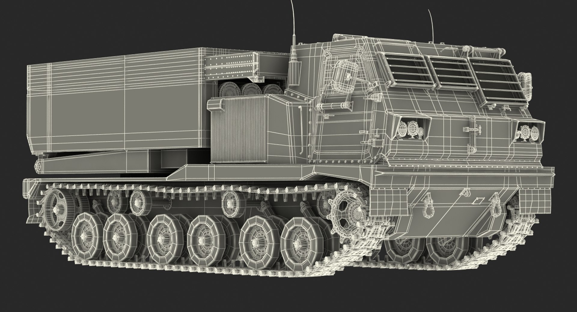 Multiple rocket launcher m270 mlrs 3D model - TurboSquid 1154214